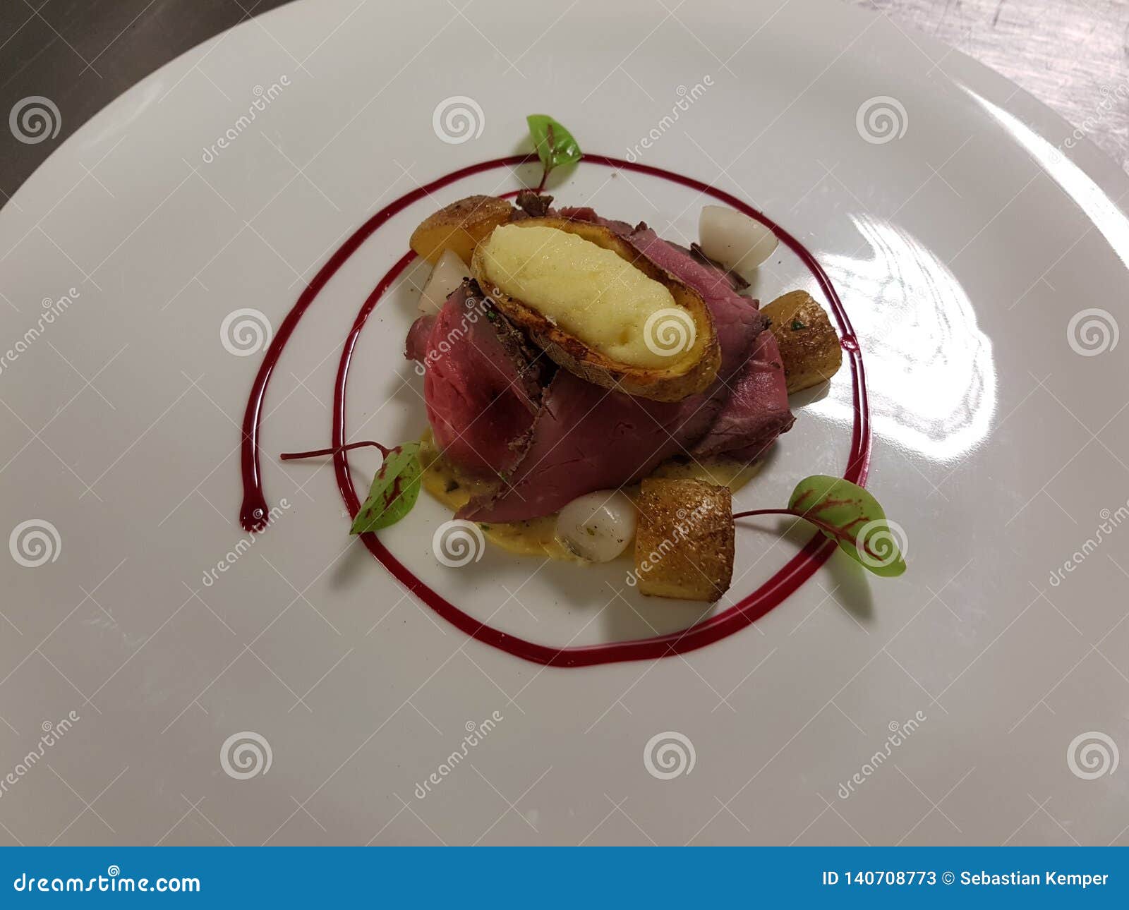 Gourmet Food Restaurant stock image. Image of dish, dining - 140708773