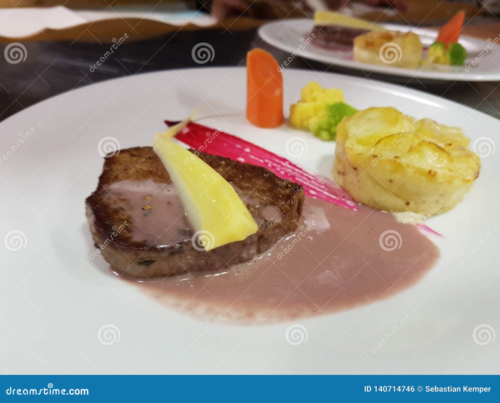Gourmet Food Restaurant stock photo. Image of dining - 140714746