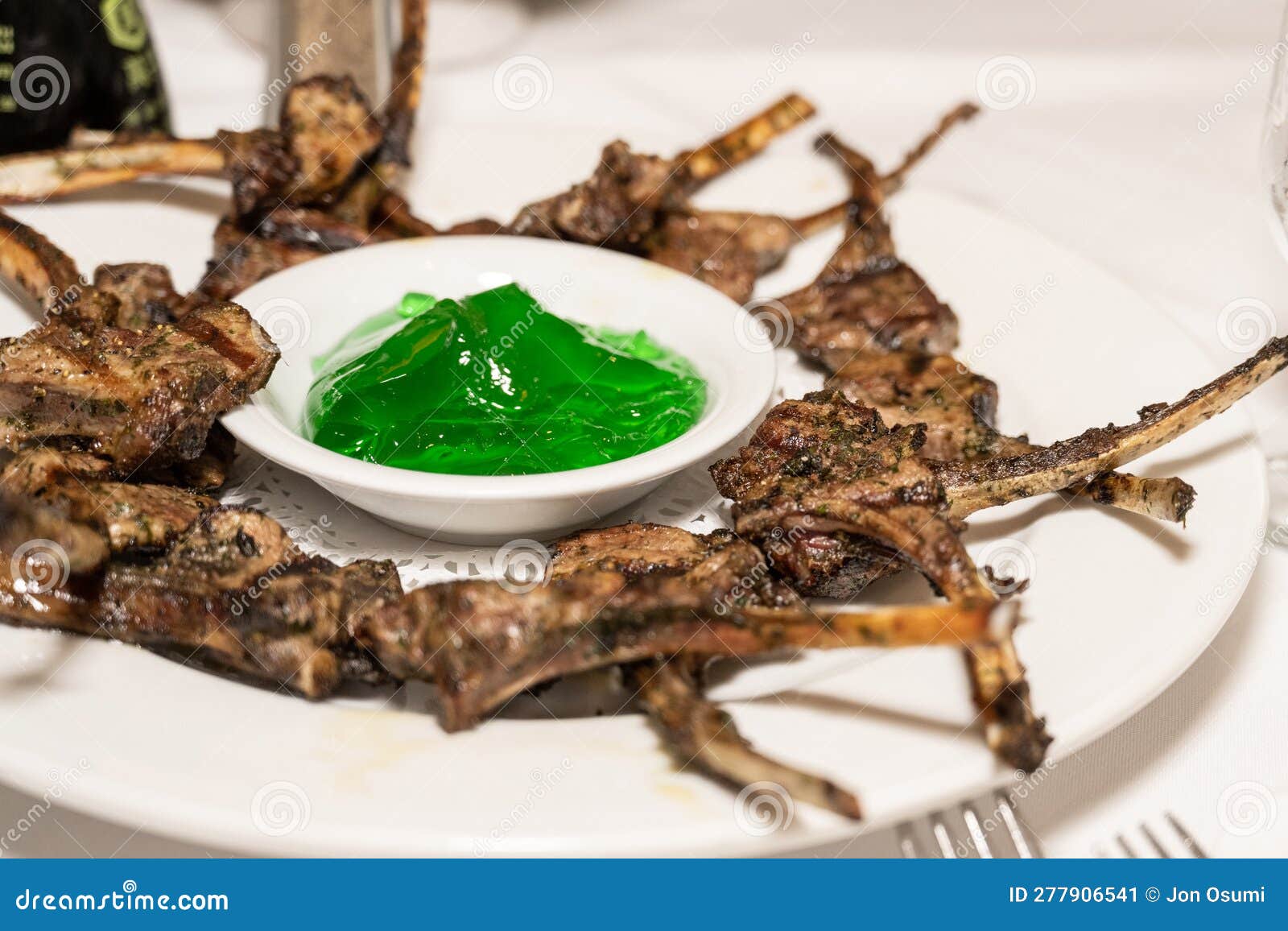 Fine Dining First Course is Served Stock Image - Image of appetizer ...