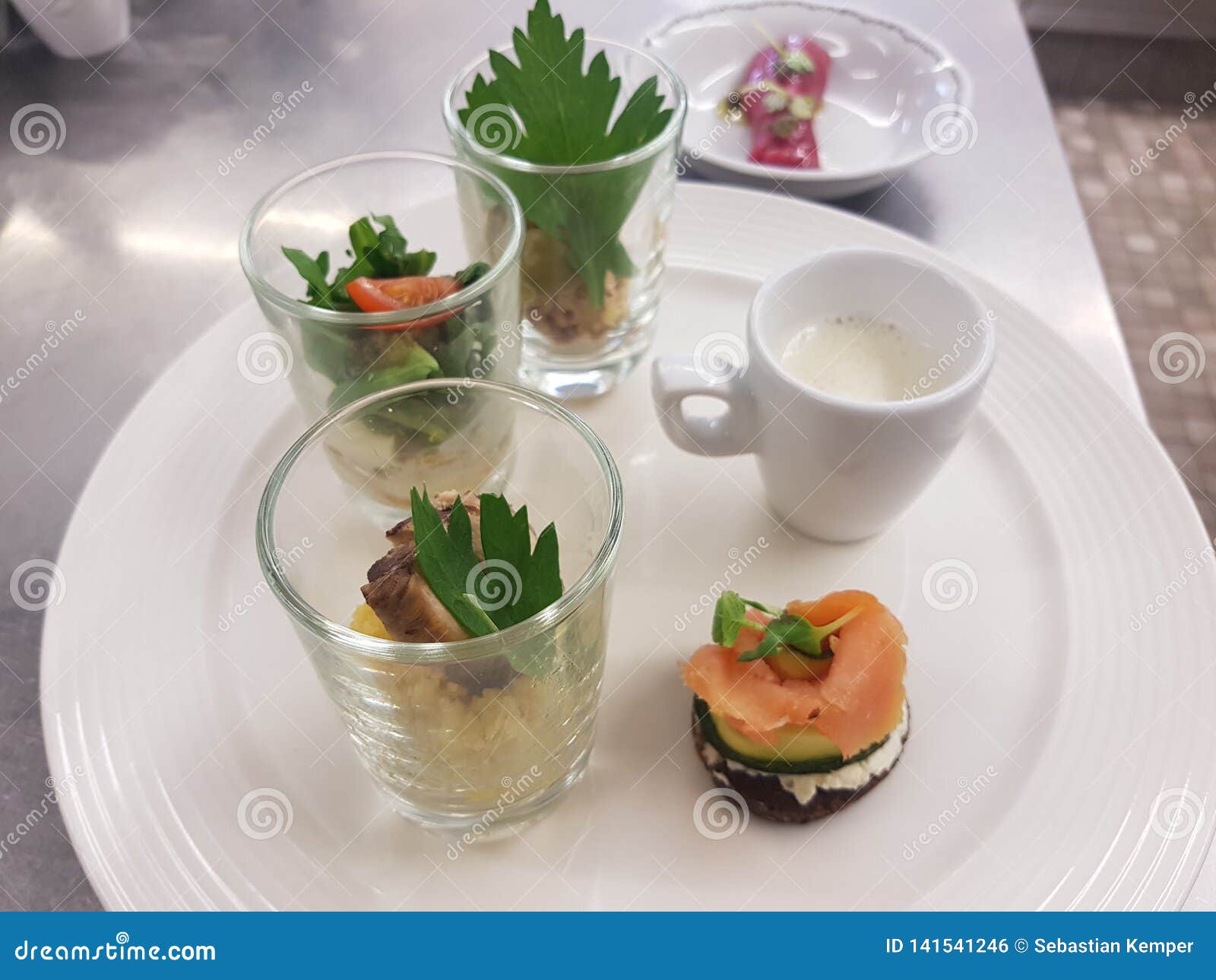 Fine dining food stock photo. Image of plate, fine, gourmet - 141541246