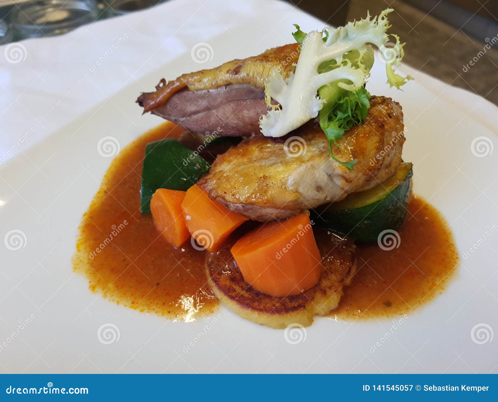 Fine dining food stock image. Image of delicious, fine - 141545057