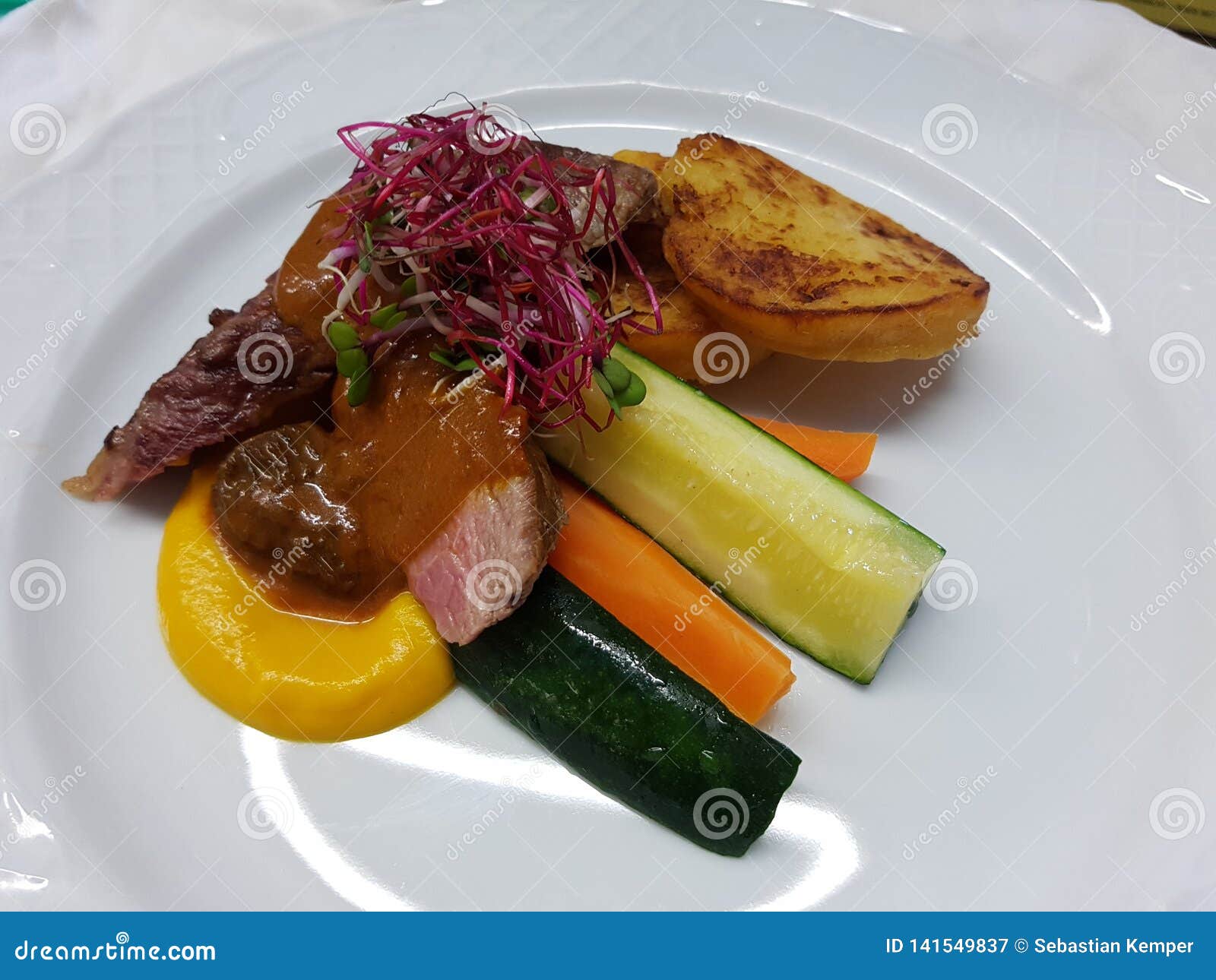 Fine dining food stock image. Image of delicious, dining - 141549837