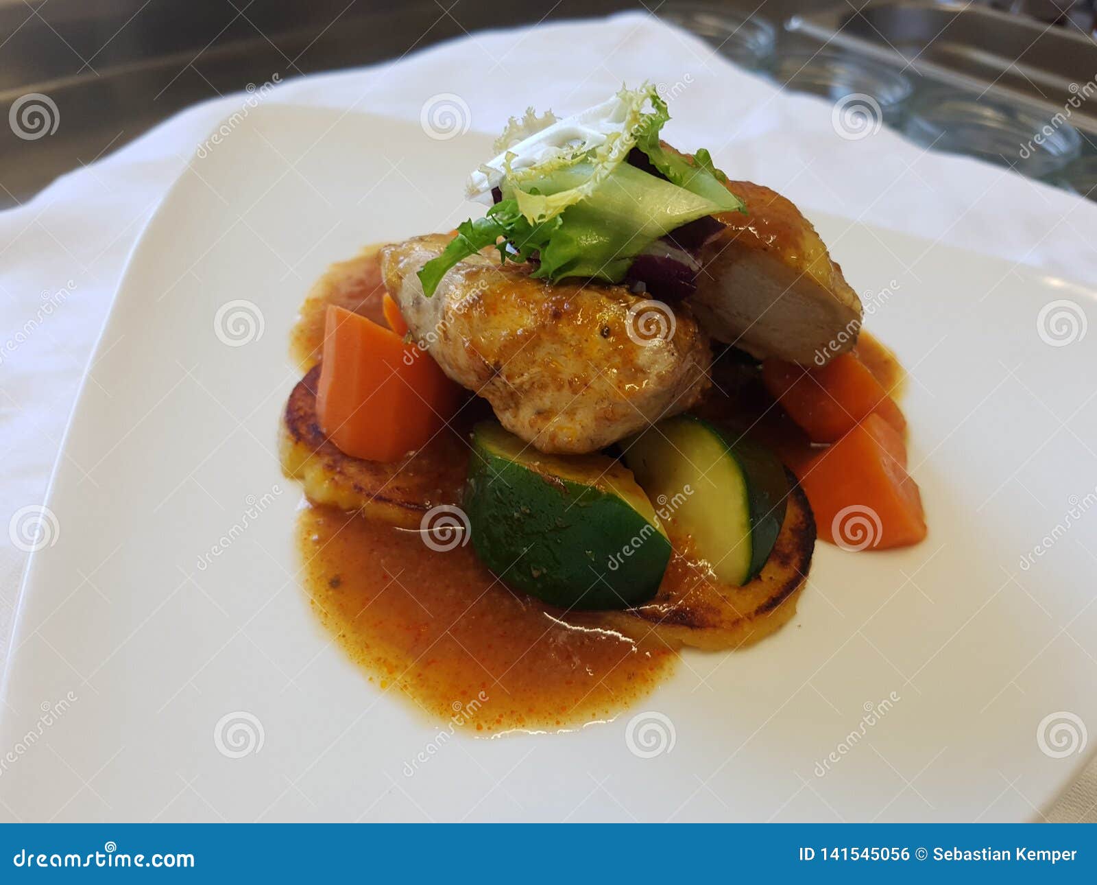 Fine dining food stock photo. Image of handmade, delicious - 141545056