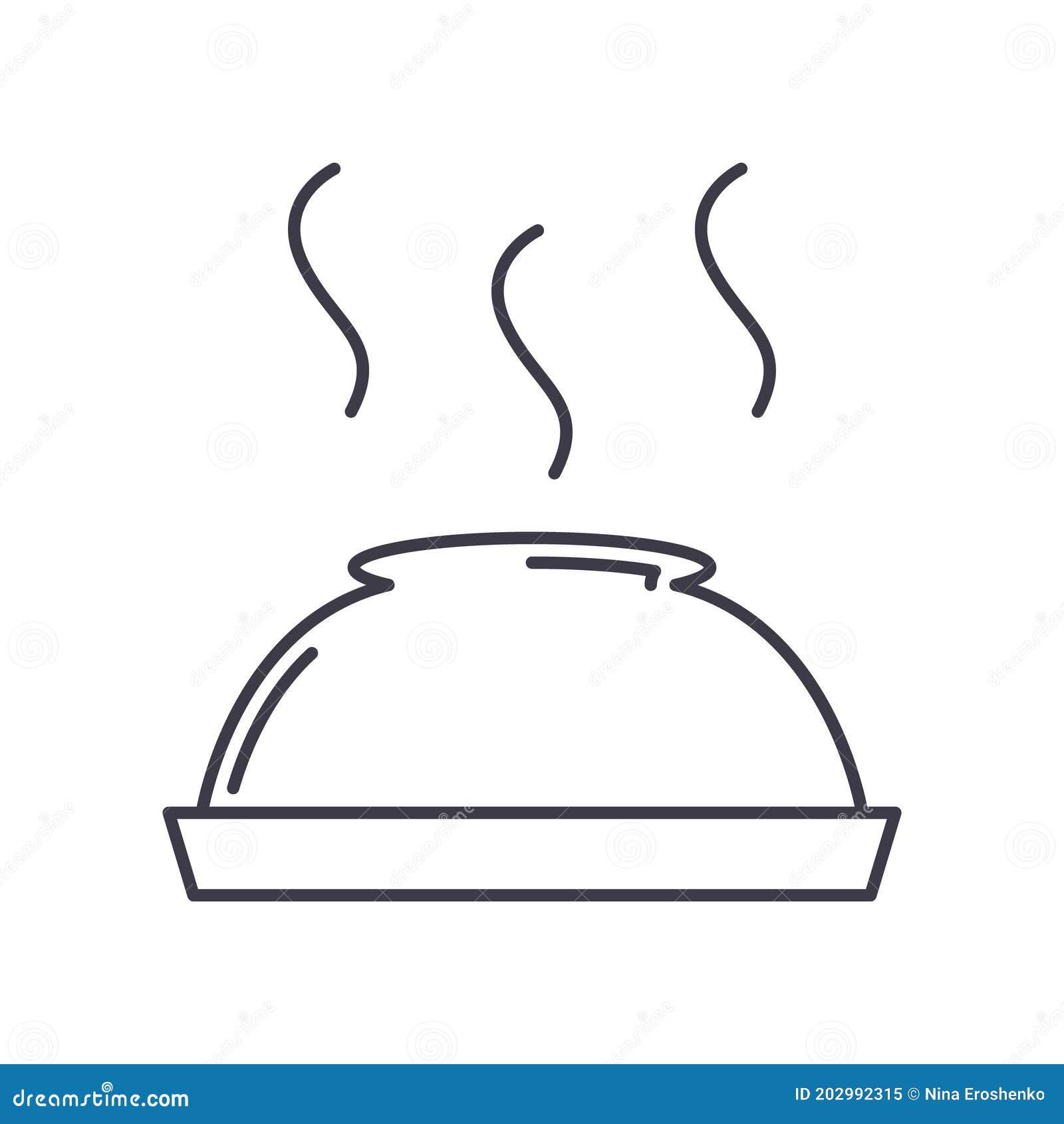Fine Dining Icon, Linear Isolated Illustration, Thin Line Vector, Web ...