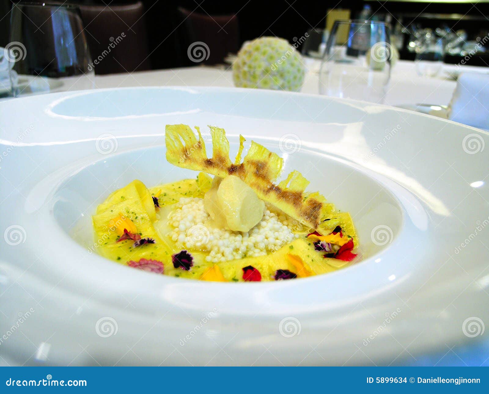 Fine dining meal stock photo. Image of food, christmas - 5899634