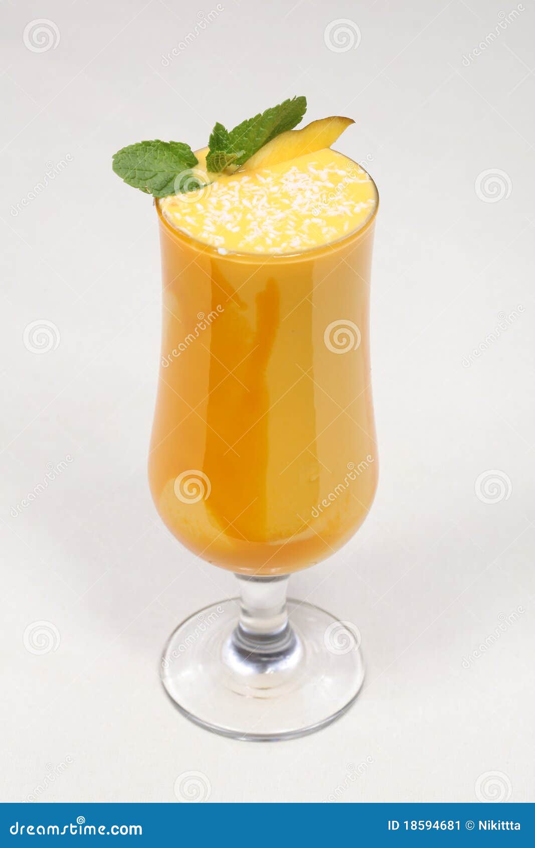 Fine Dining Meal, Delicious Mango Cocktail Stock Image - Image of ...