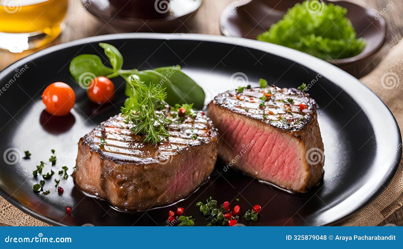Fine Dining Favorite Premium Filet Mignon, AI Generated Stock ...