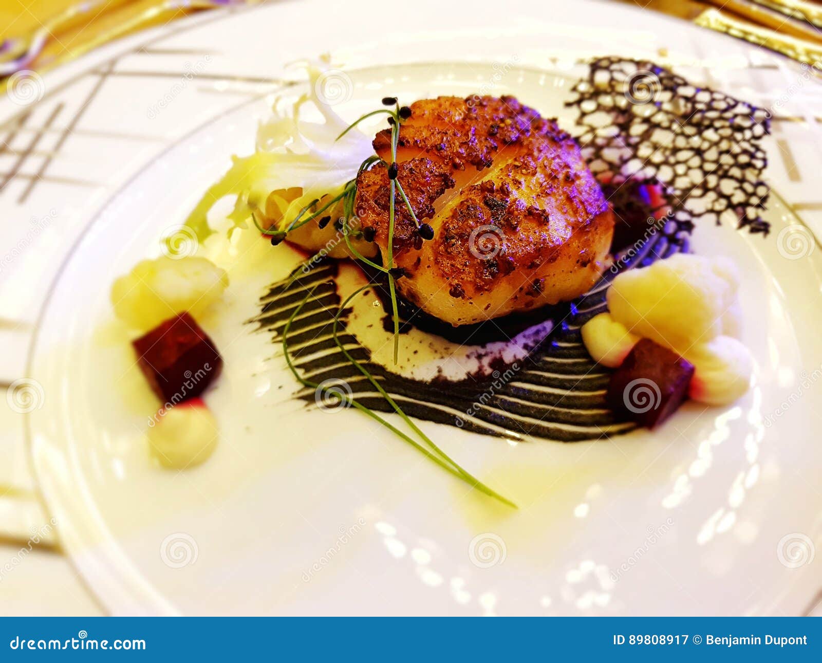 Fine dinning plate stock image. Image of event, newyear - 89808917