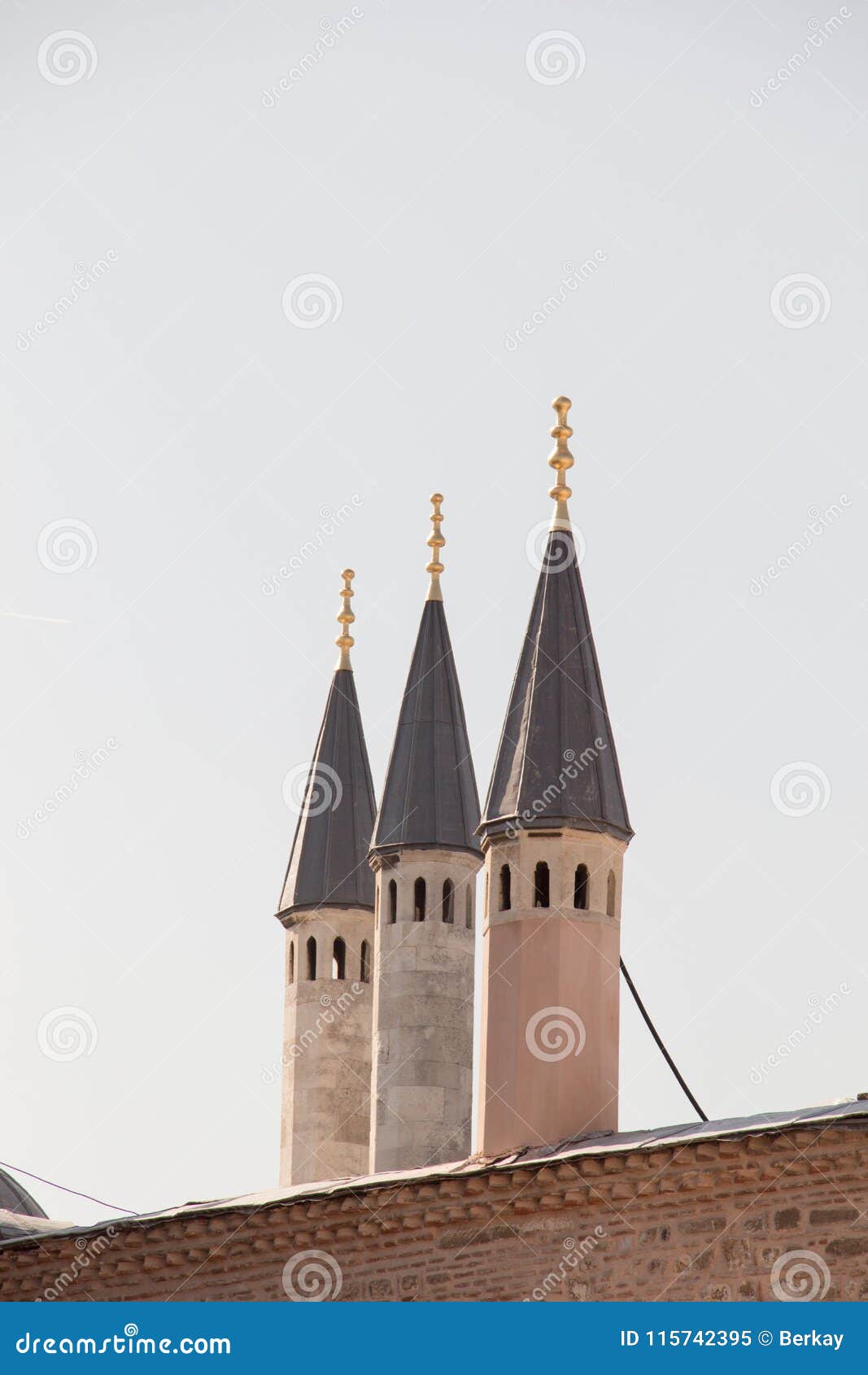 Fine Example of Ottoman Turkish Tower Architecture Stock Image - Image ...