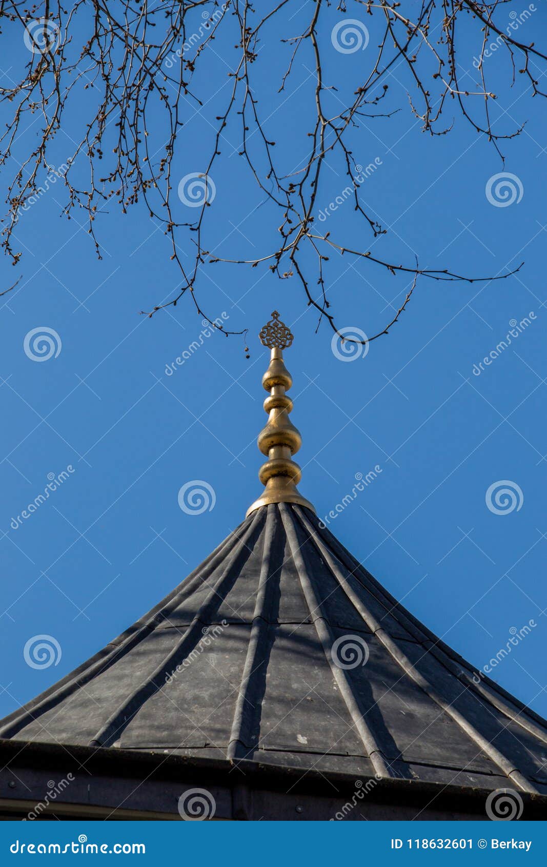Fine Example of Ottoman Turkish Tower Architecture Stock Image - Image ...