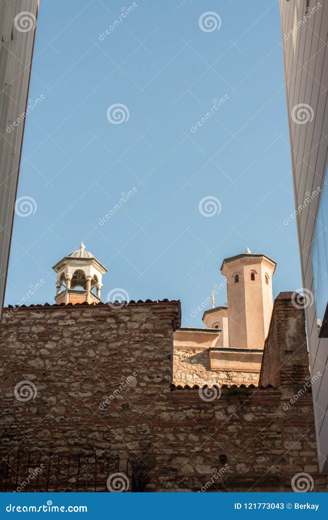 Fine Example of Ottoman Turkish Tower Architecture Stock Image - Image ...