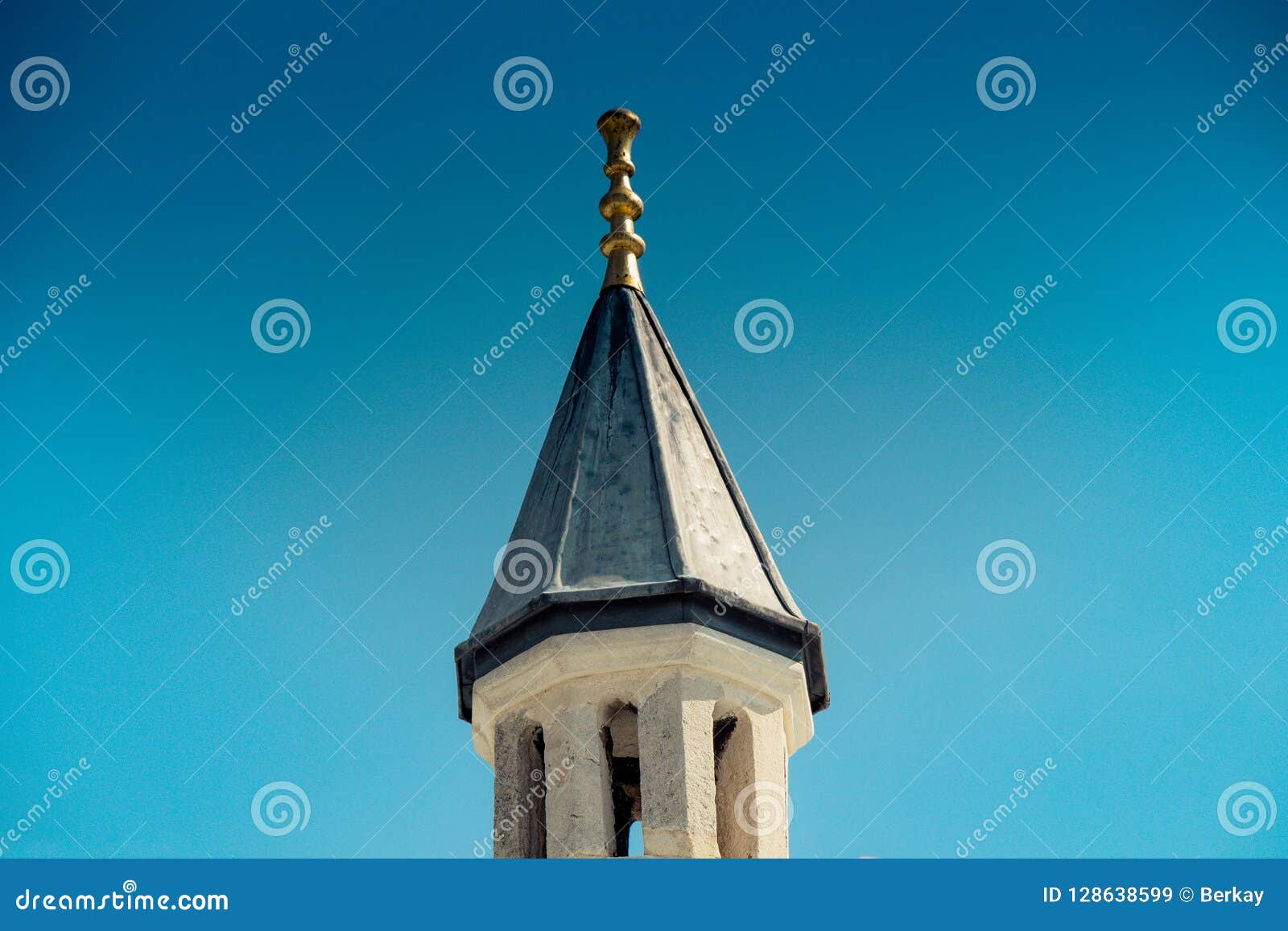 Fine Example of Ottoman Turkish Tower Architecture Stock Image - Image ...
