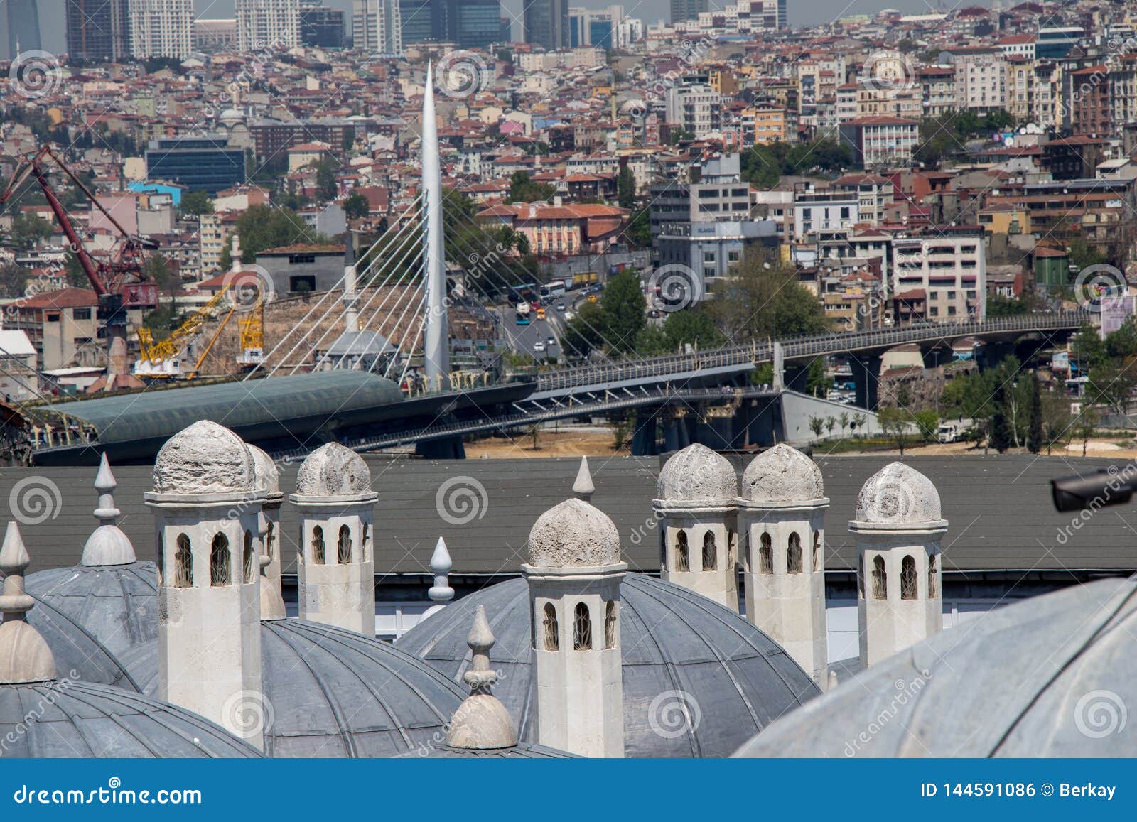 Fine Example of Ottoman Turkish Tower Architecture Stock Photo - Image ...