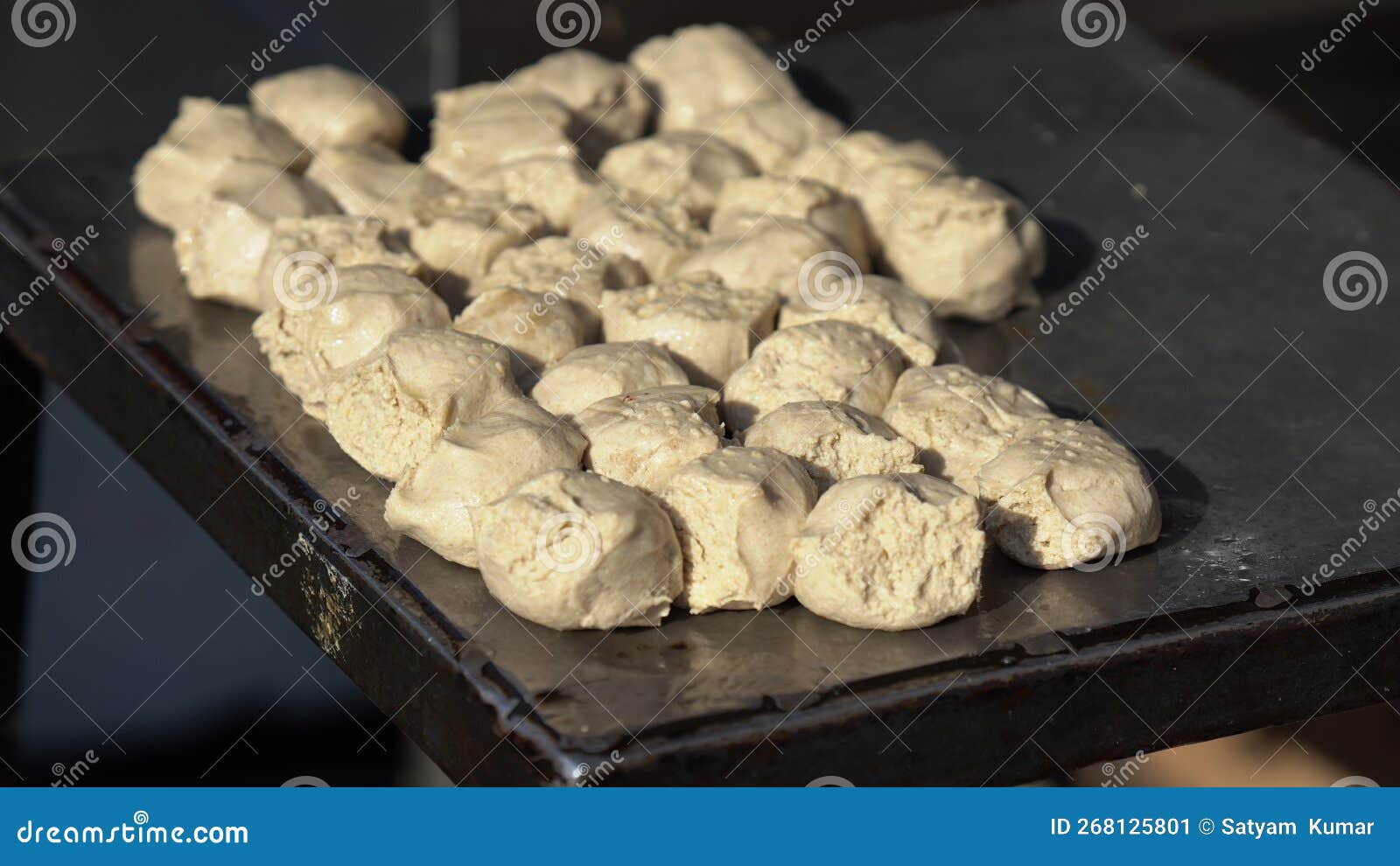Fine Flour Balls in Big Plate Hd Stock Image - Image of thai, thailand ...