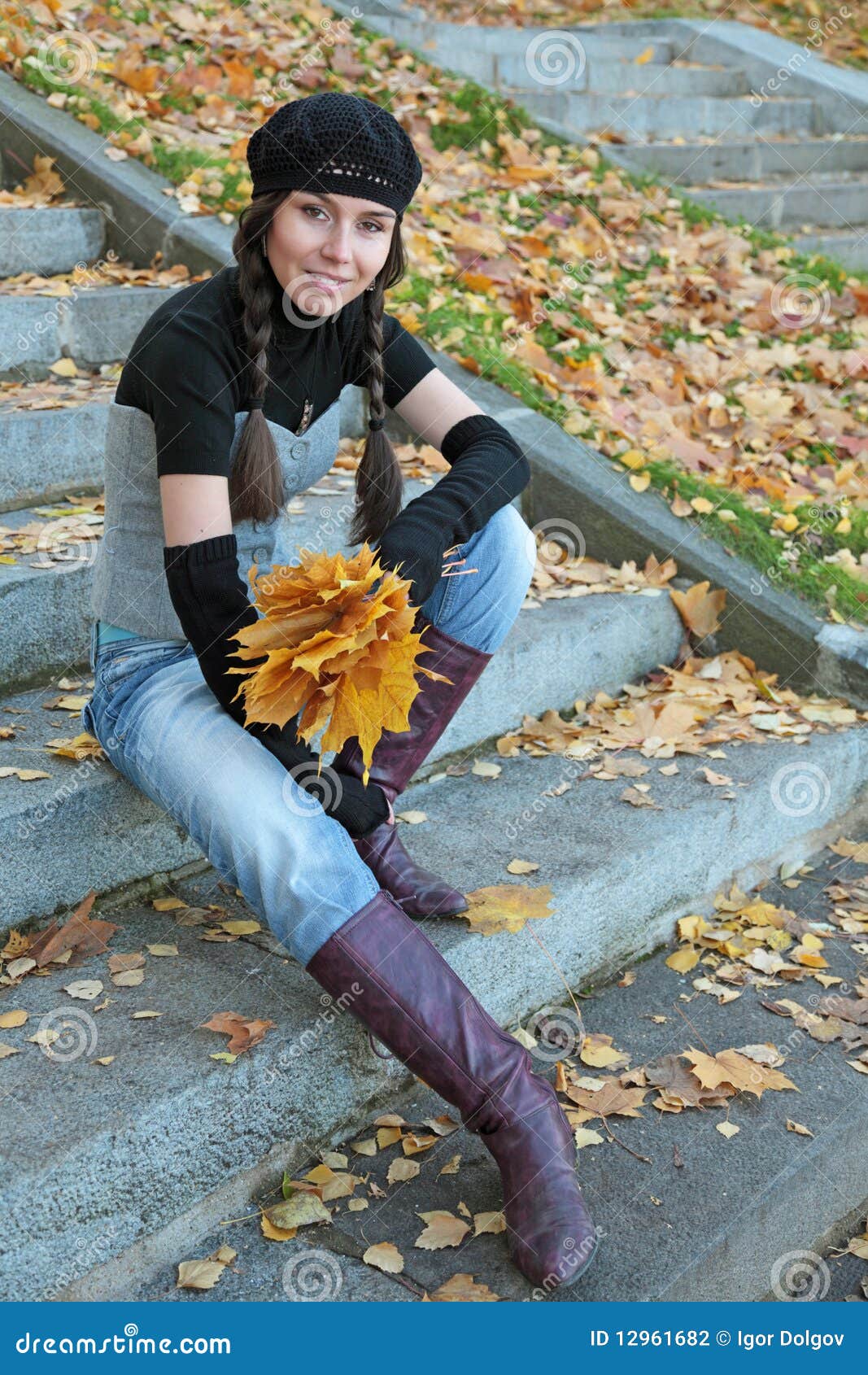 The fine girl stock photo. Image of beautiful, female - 12961682