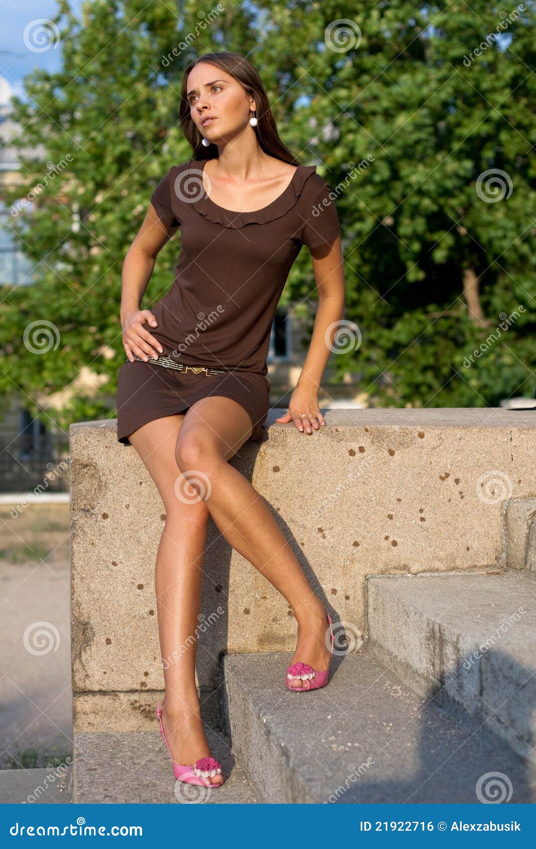 Fine girl outdoors stock photo. Image of girl, posing - 21922716