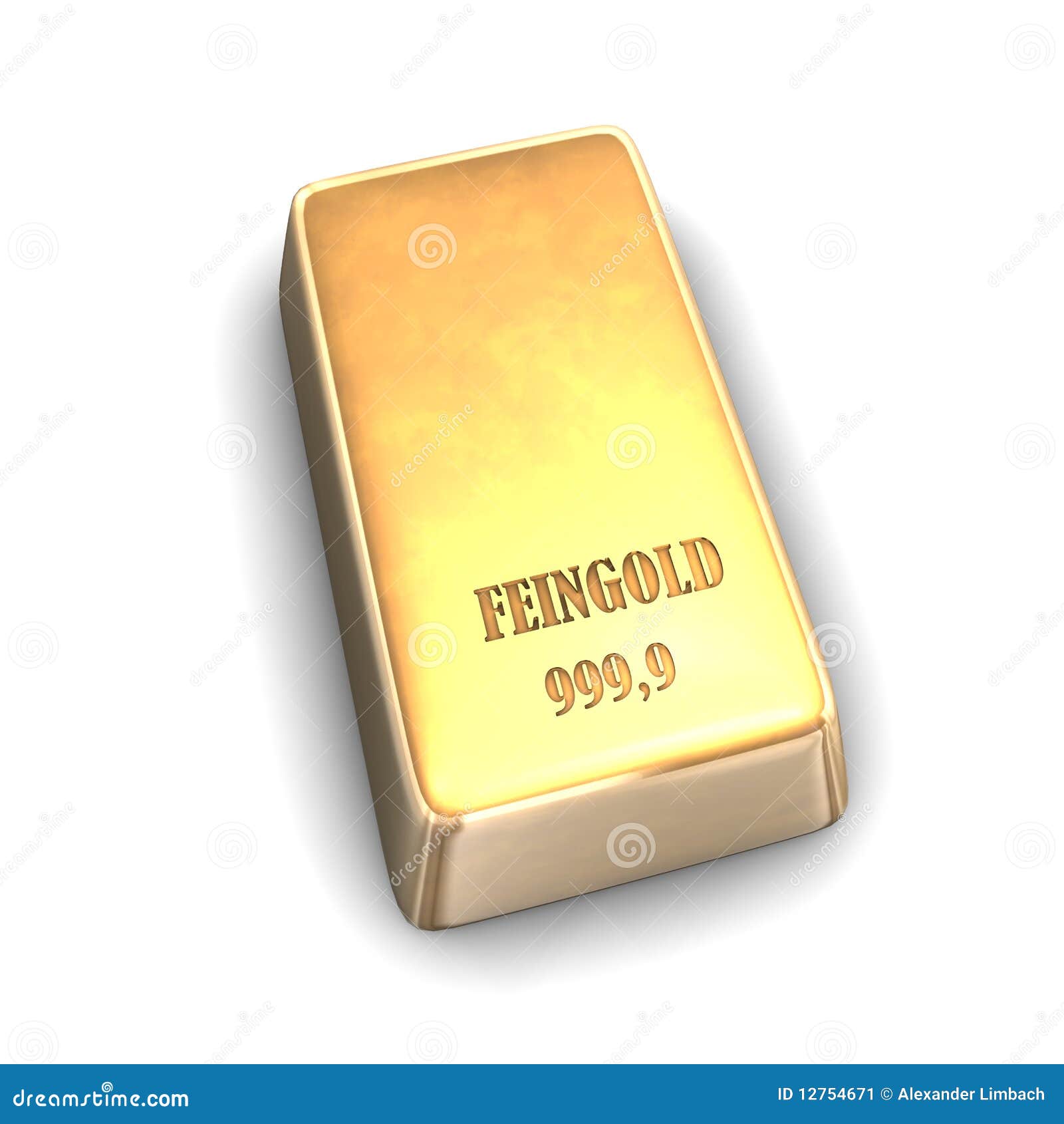 Fine Gold Bar stock illustration. Illustration of floor - 12754671