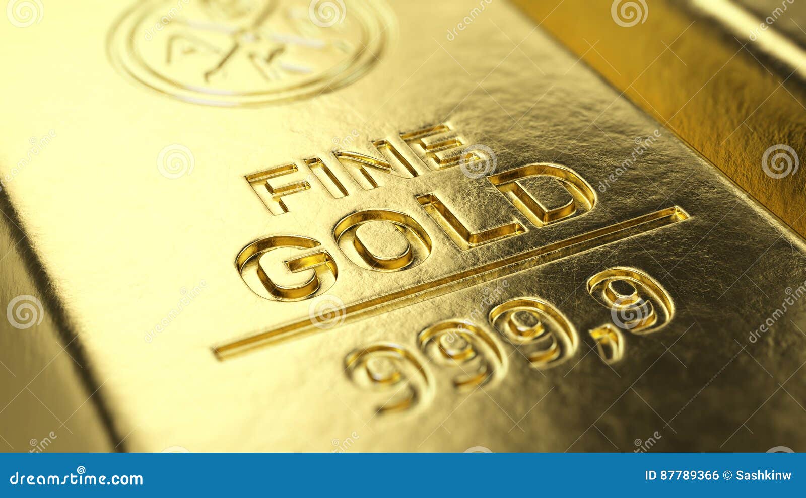 Fine Gold Bar macro stock illustration. Illustration of money - 87789366