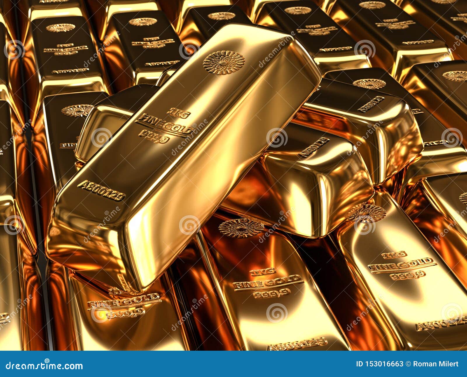 Fine Gold bars stock illustration. Illustration of fortune - 153016663