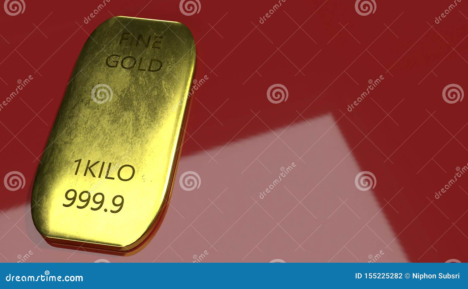 Fine Gold 3d Rendering for Business Content Stock Illustration ...