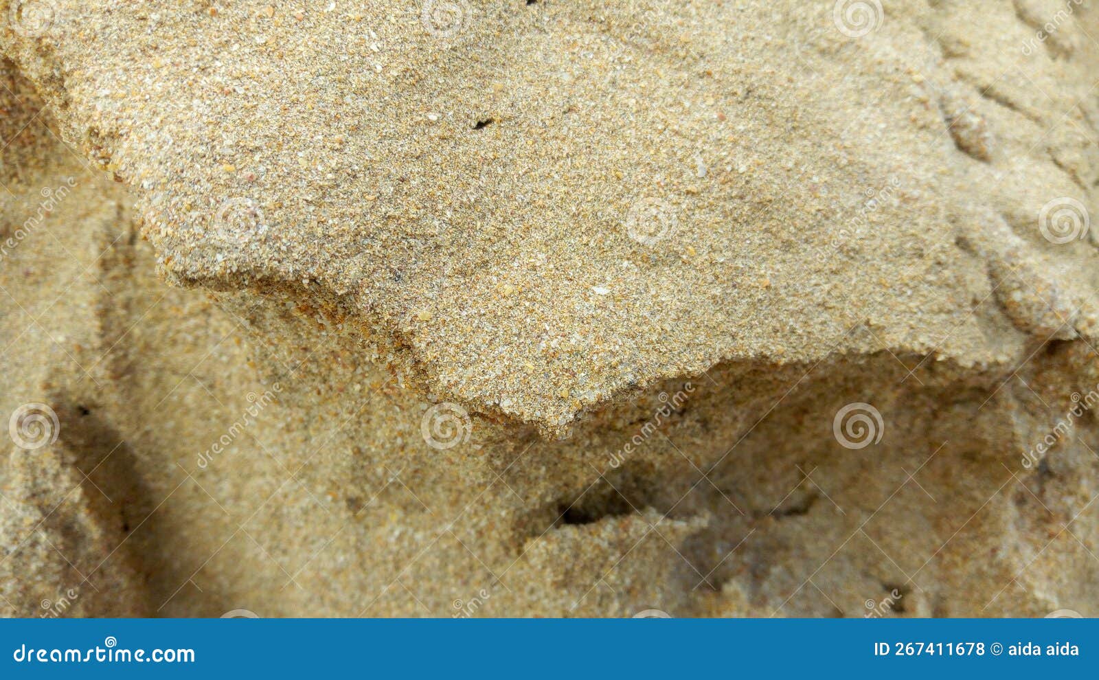 Fine Golden Sand is an Important Element of Nature Stock Photo - Image ...