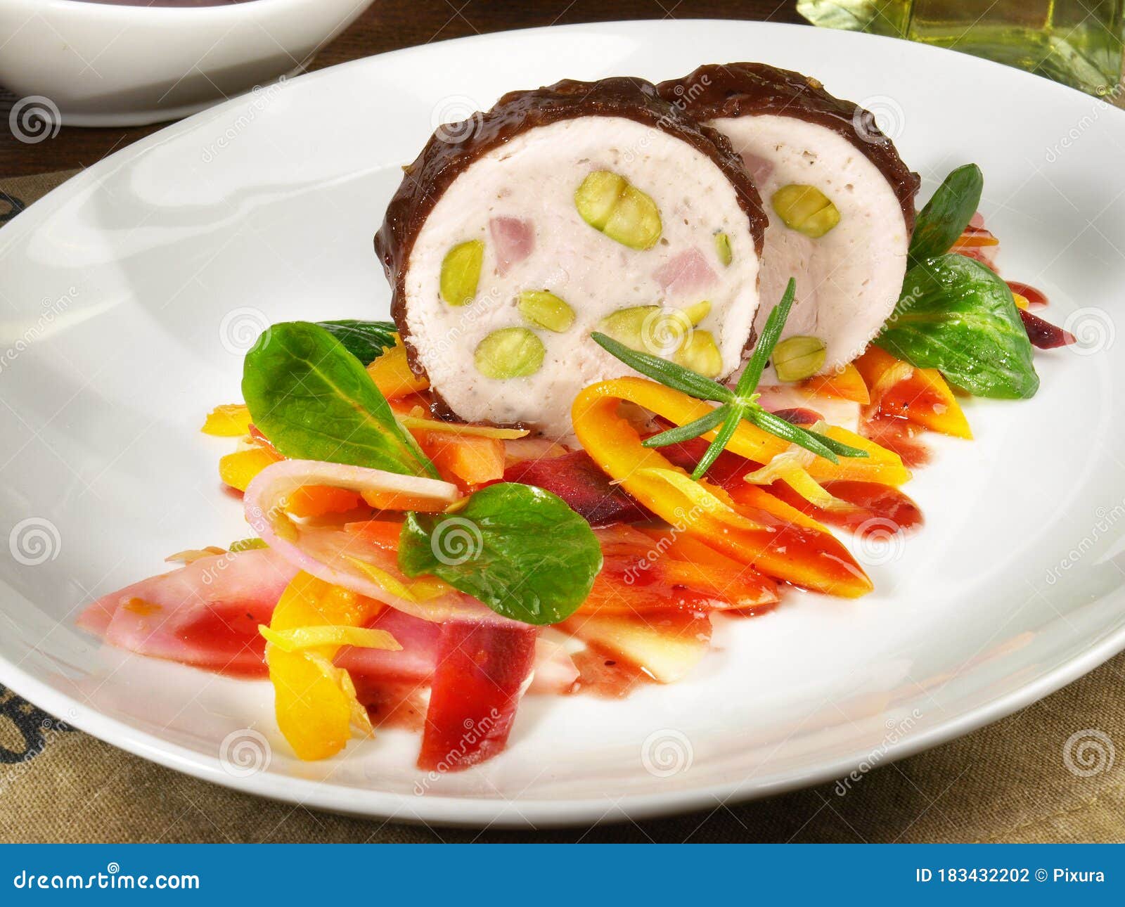 Fine Meat - Fine Gourmet Appetizer on a Plate Stock Photo - Image of ...