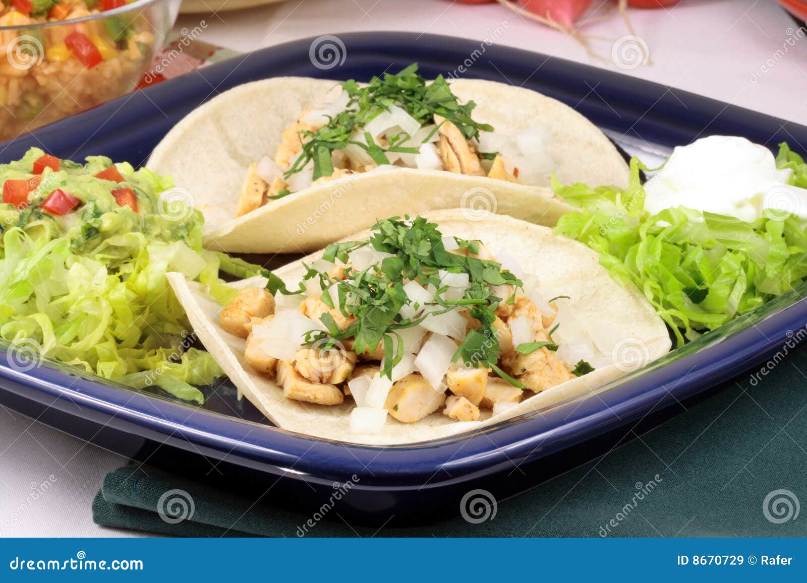 Fine gourmet tacos stock image. Image of cheese, cream - 8670729
