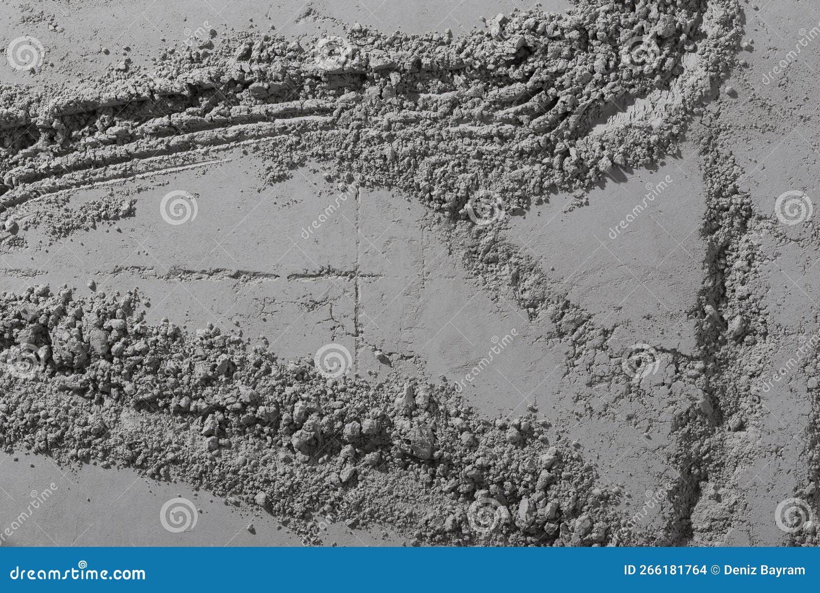 Fine-grained Sand Ground and Various Traces on it Stock Photo - Image ...