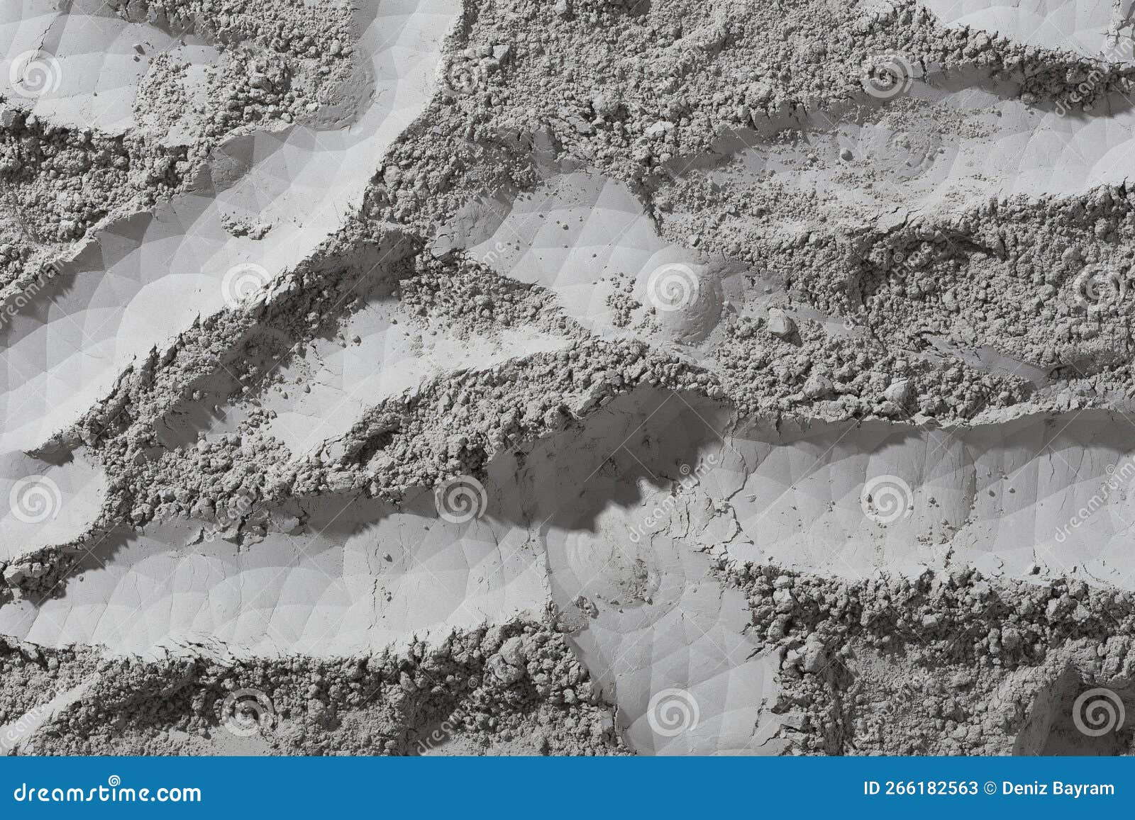Fine-grained Sand Ground and Various Traces on it Stock Image - Image ...