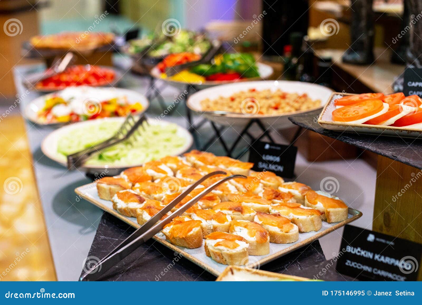 Breakfast Buffet Concept stock image. Image of hotel - 175146995