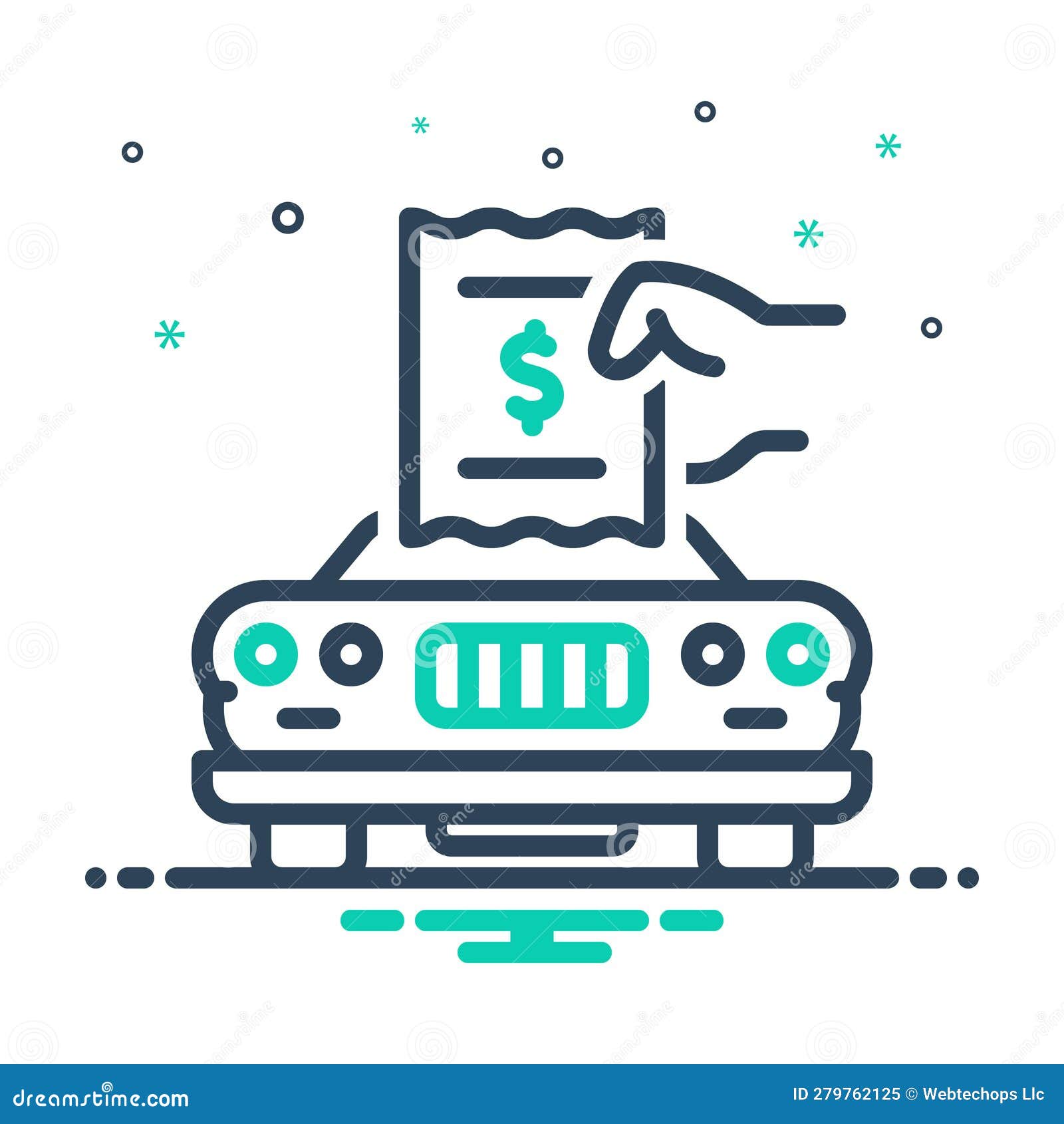 Mix Icon for Fine, Invoices and Document Stock Vector - Illustration of ...