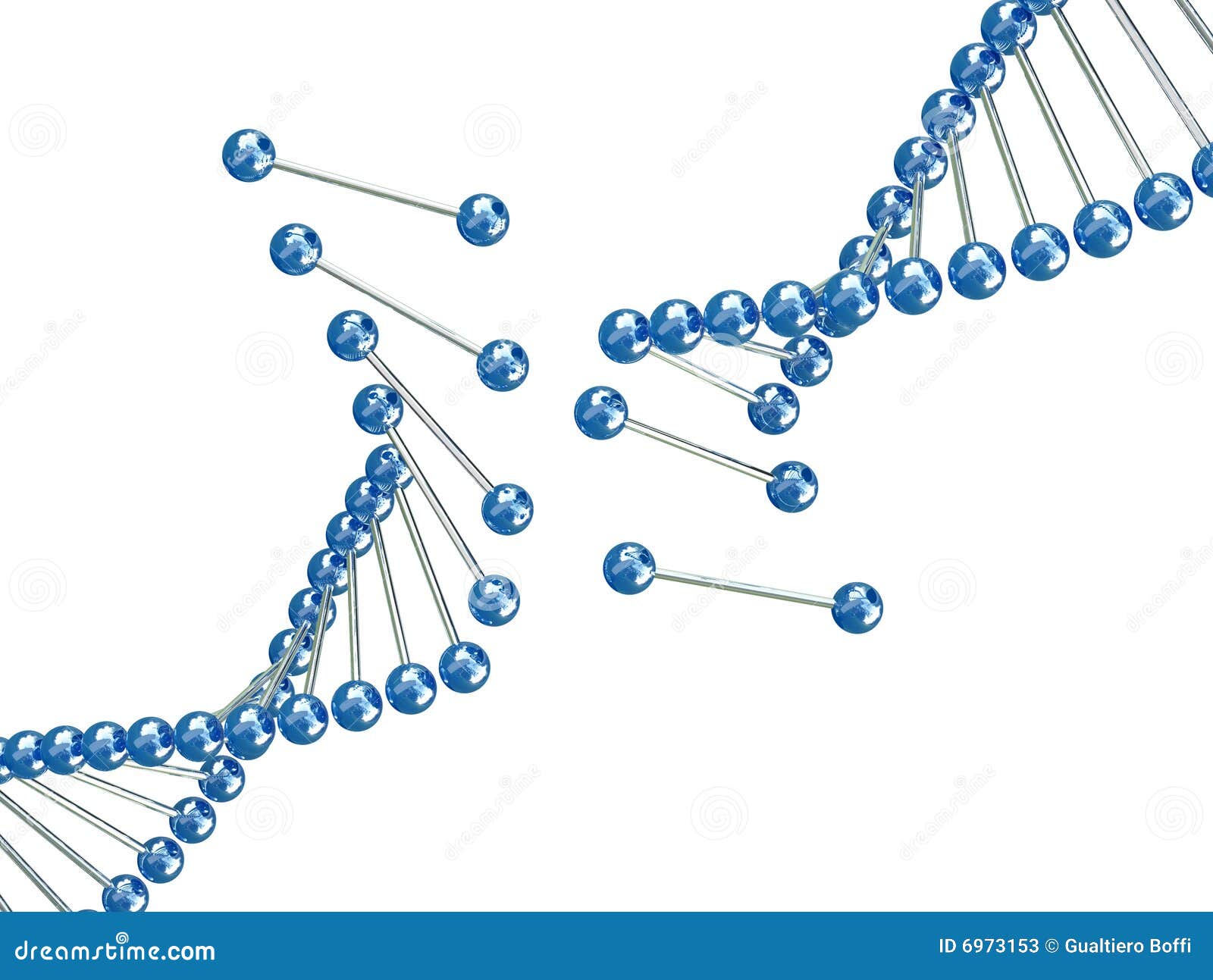 Fine Image 3d of Broken Dna Illustration Stock Illustration ...