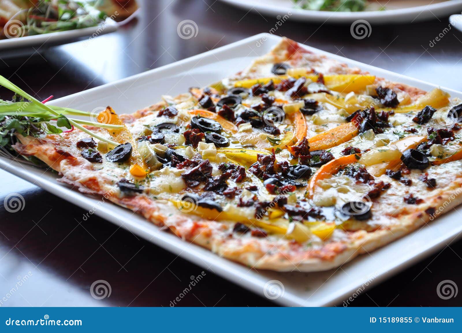 Fine Italian pizza stock image. Image of restaurant, italian - 15189855