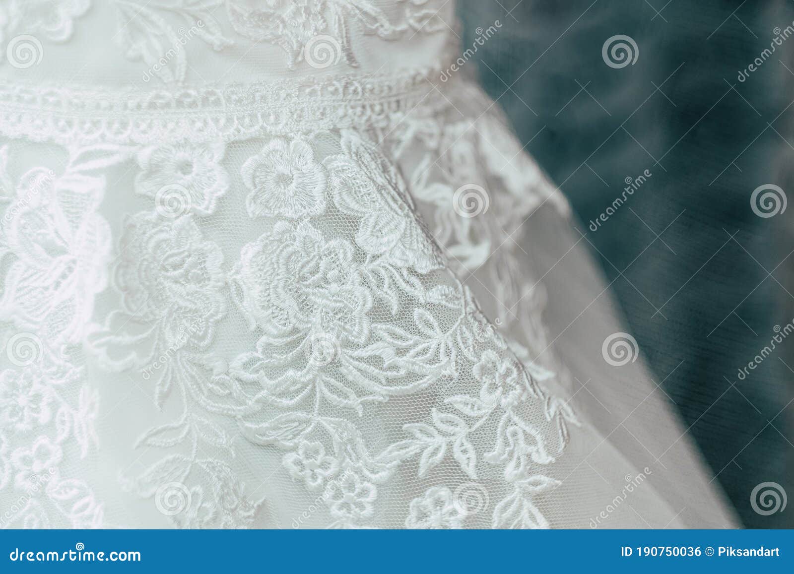 Fine Lace on a Wedding Dress Stock Photo - Image of bouquet, detail ...