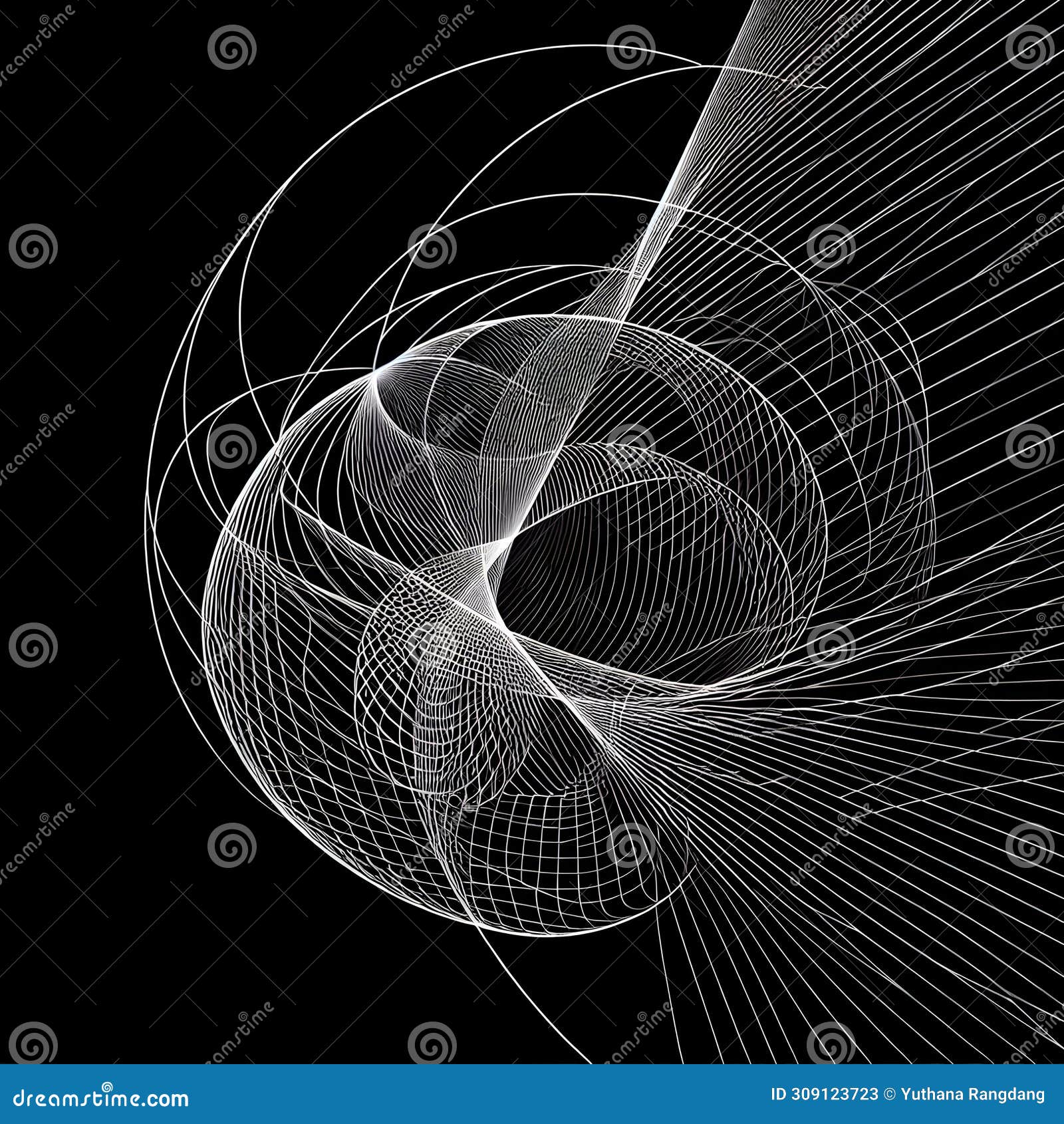 Fine Line Designed Minimalistic Repeating Pattern Projected. Stock ...