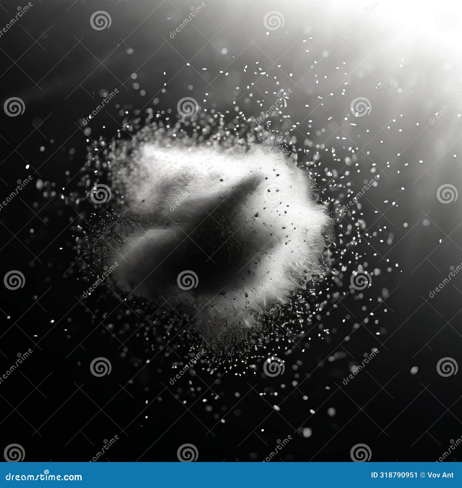 Fine Particles these Dust Particles are Tiny and Barely Visibl Stock ...