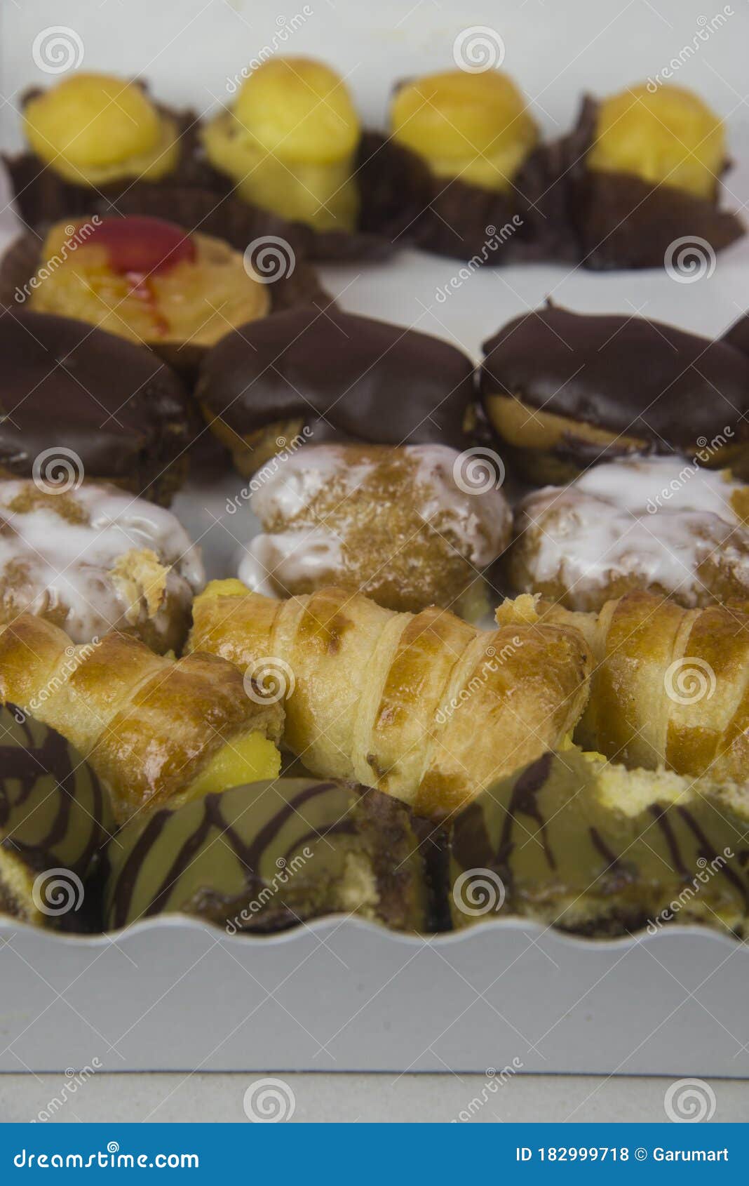 Fine Pastry, Sweet Delicatessen Dessert Stock Photo - Image of caramels ...