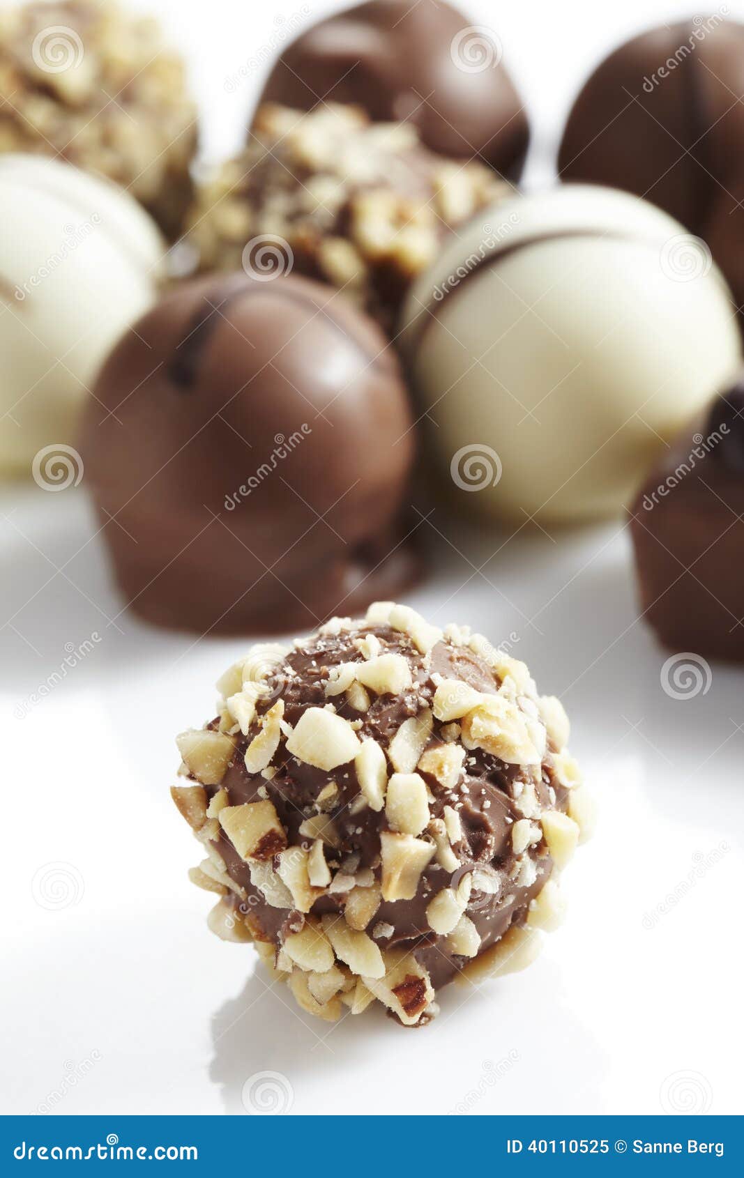 Fine Pieces of Decorated Chocolate Stock Image - Image of drink ...
