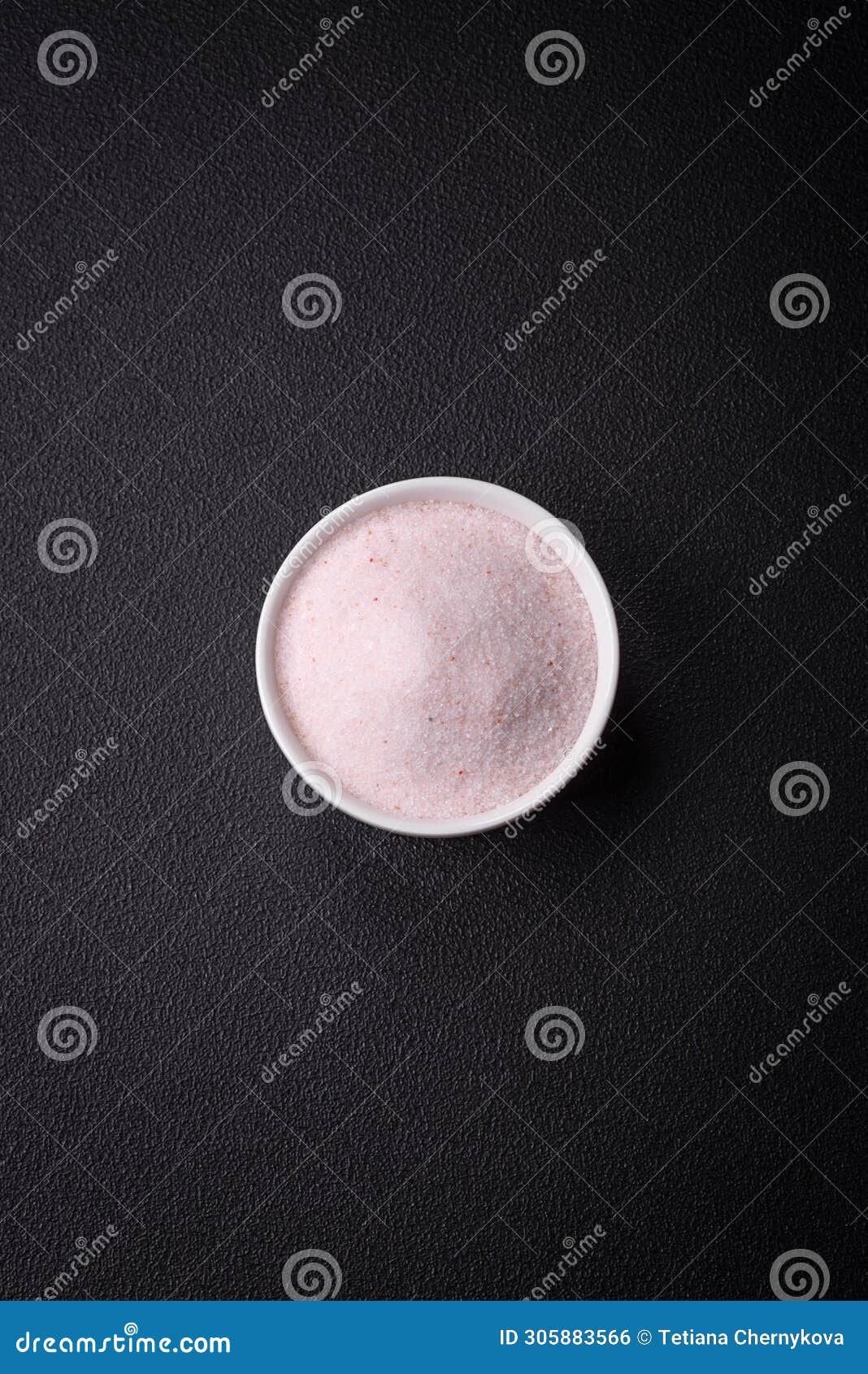 Fine Pink Himalayan Table Salt in a Ceramic Bowl Stock Photo - Image of ...