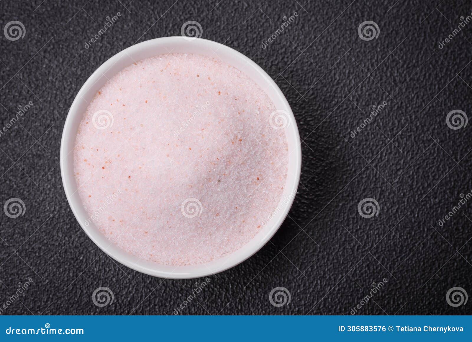 Fine Pink Himalayan Table Salt in a Ceramic Bowl Stock Photo - Image of ...