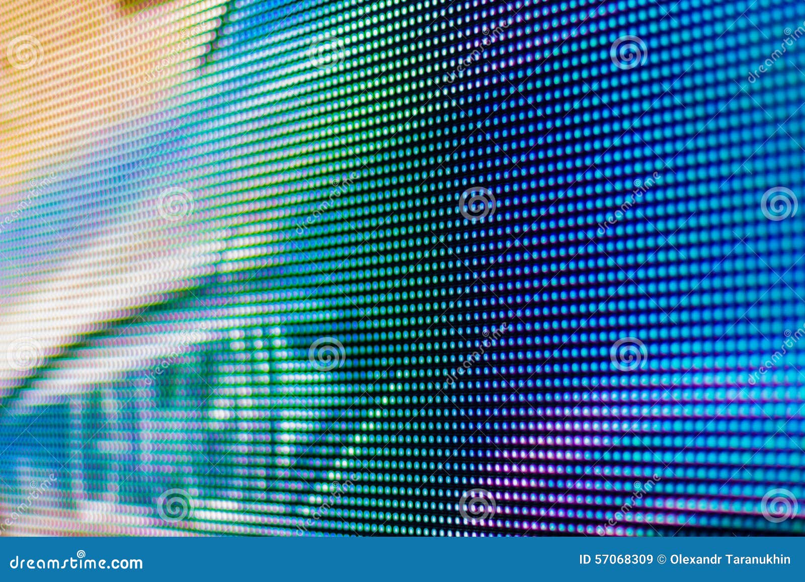 Fine Principale Gialla E Blu Dello Schermo Di SMD Su Immagine Stock ...