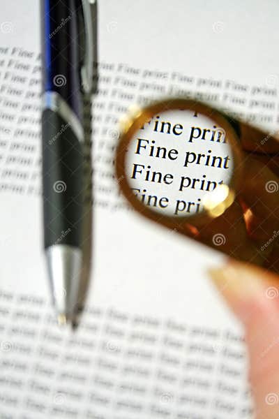 Fine Print 1 stock image. Image of conditions, details - 1615633
