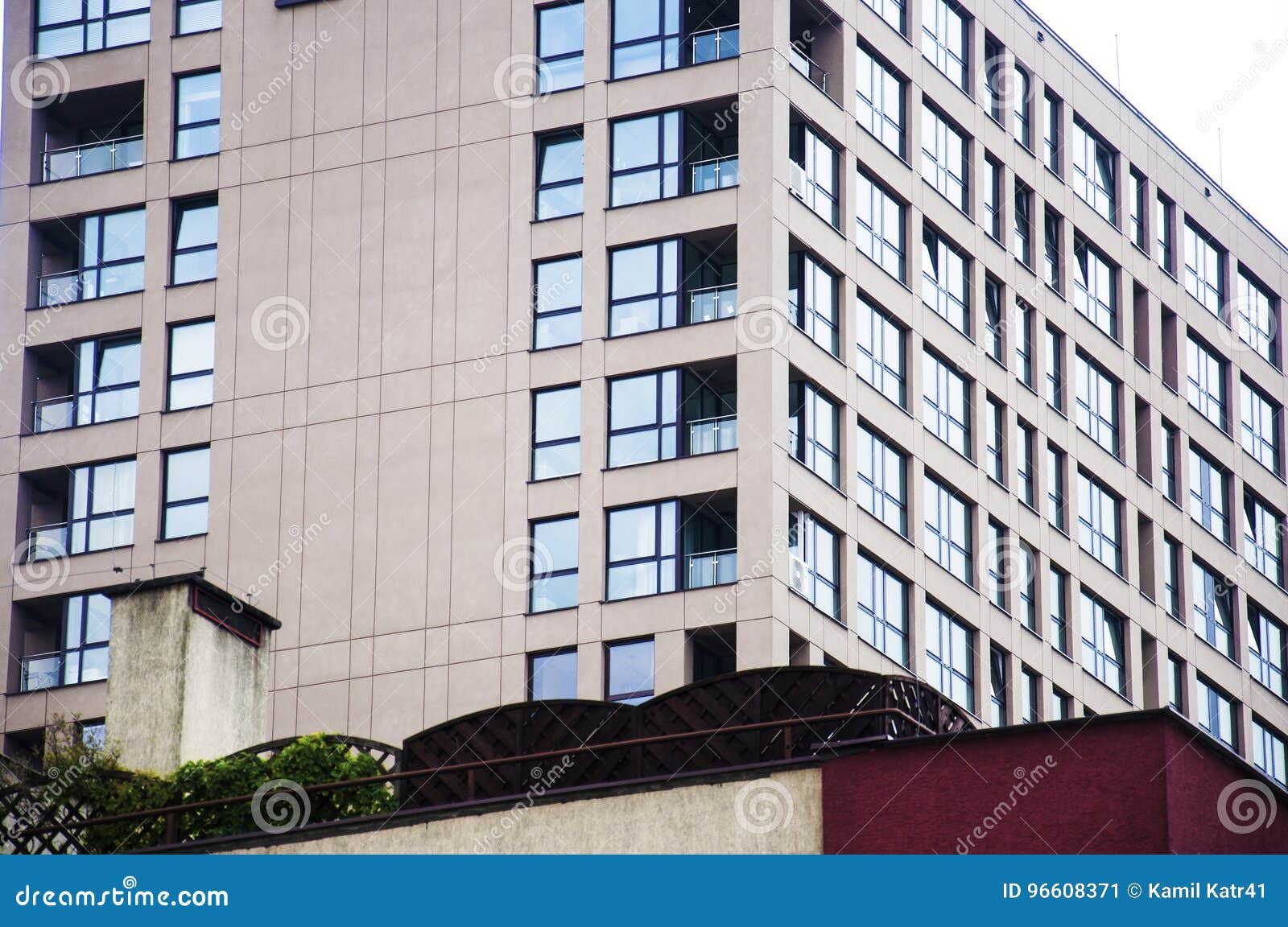 A Fine Residential Building in the City Stock Image - Image of ...