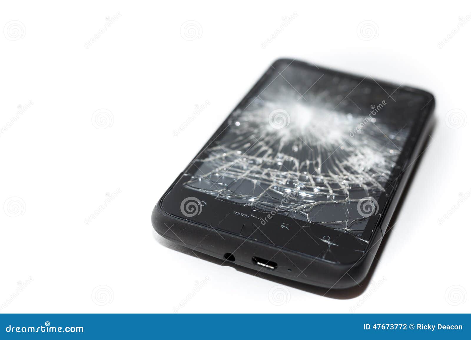 Fine Rotta Di Smartphone Su, Schermo Rotto Fotografia Stock - Immagine ...