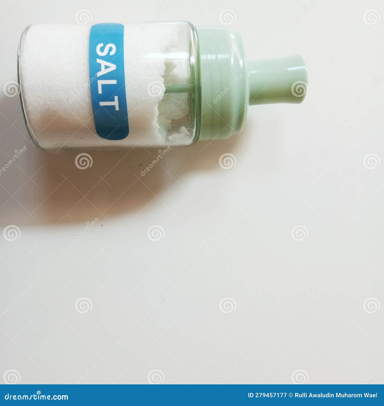 Fine Salt in a Jar, Table Salt Bottle Stock Image - Image of bottle ...