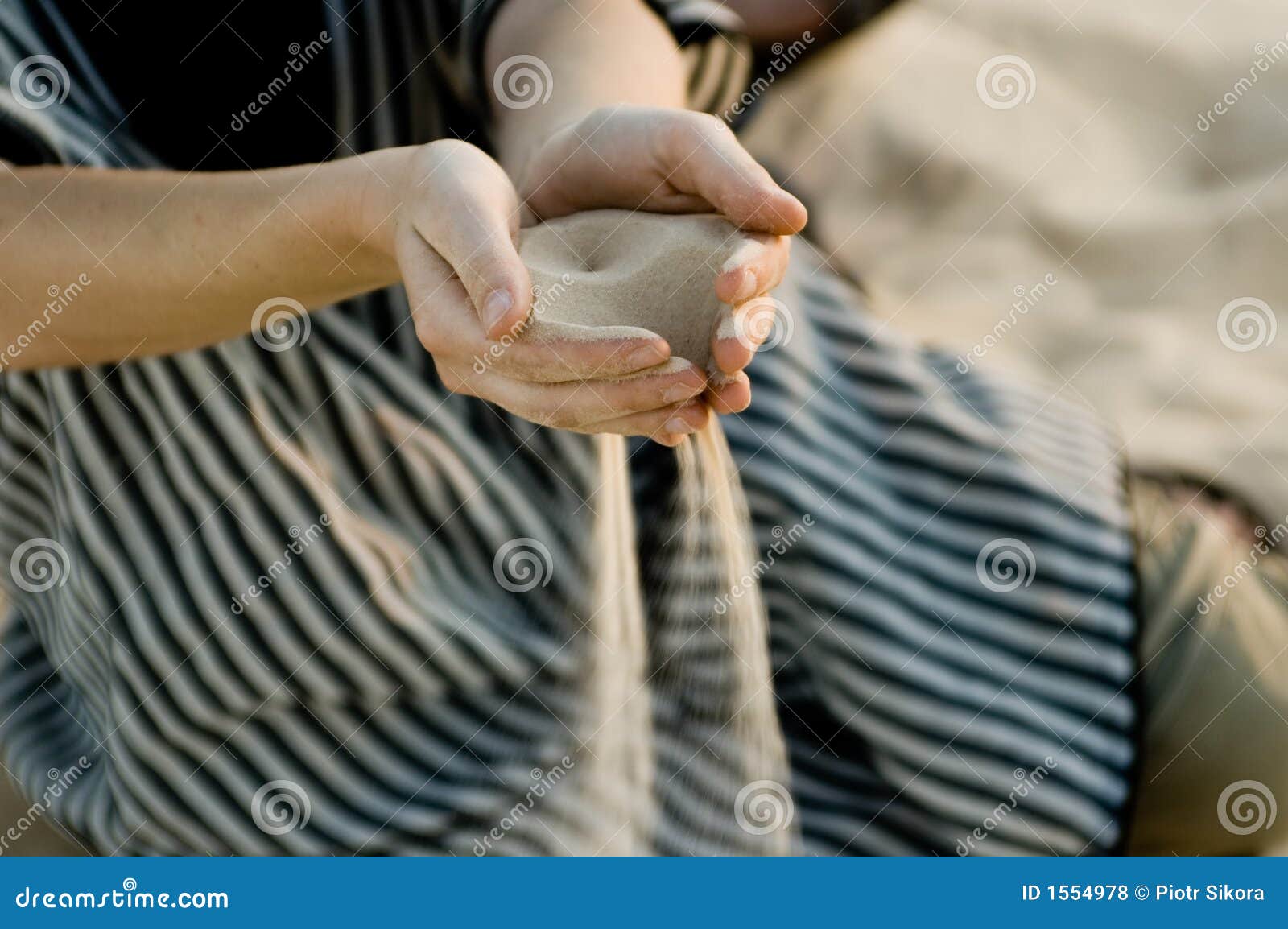 Fine Sand Leaking through Hands - Sahara Desert Stock Photo - Image of ...