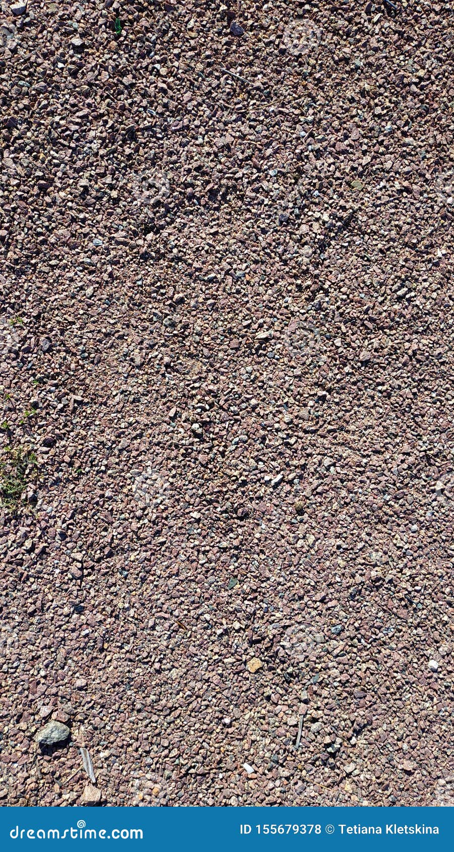 Fine Sharp Granite and Crushed Stone Close-up Macro. Landscape Design ...