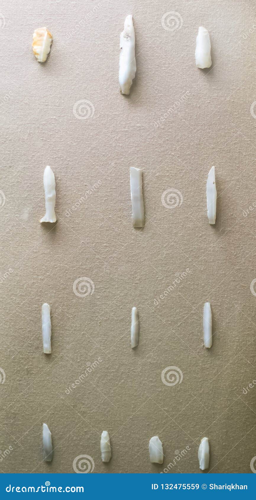 Microliths Ancient Tools Blades India Stock Image - Image of crystals ...