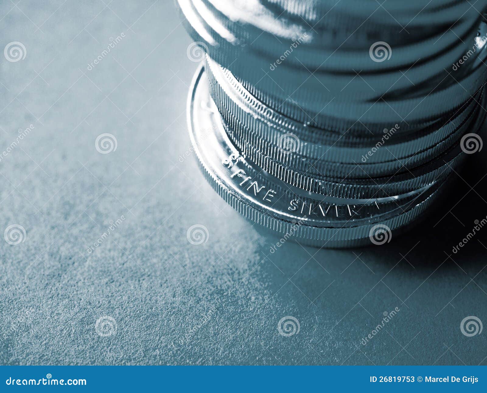 Fine silver coins editorial stock photo. Image of monetary - 26819753