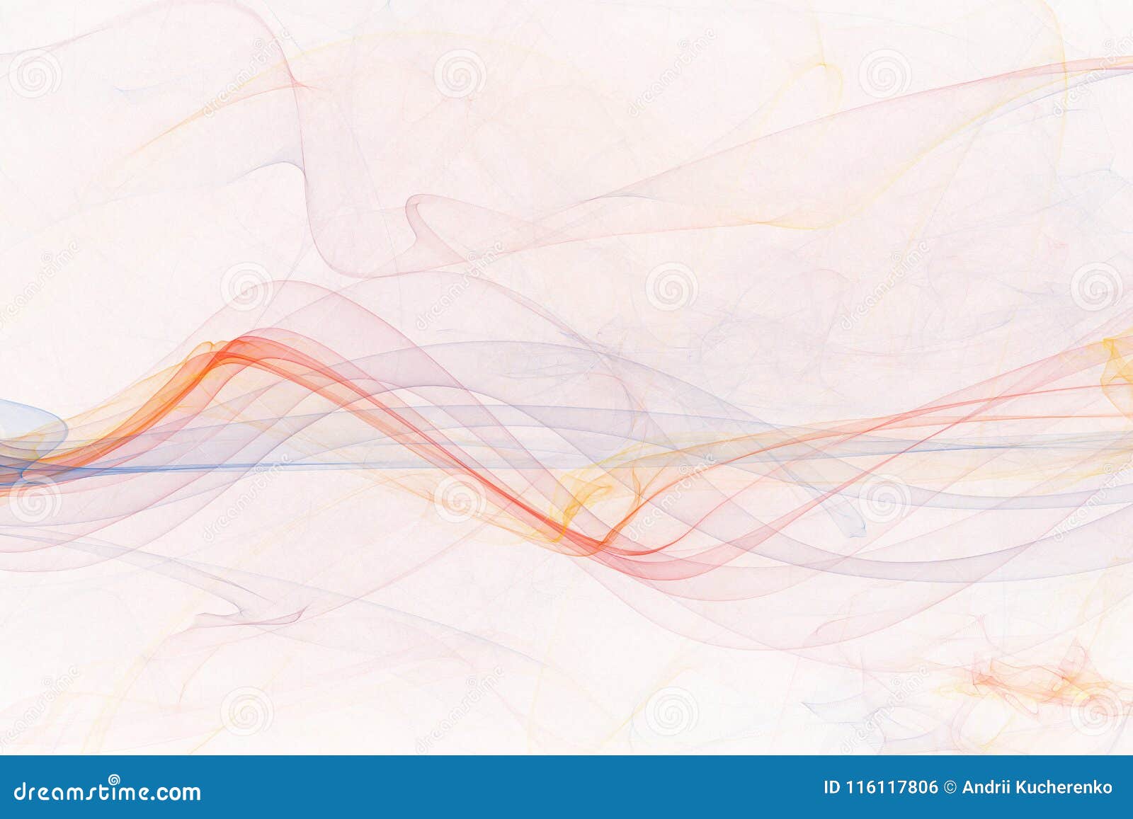 Nice Soft Multicolored Abstract Wave Background Stock Illustration ...